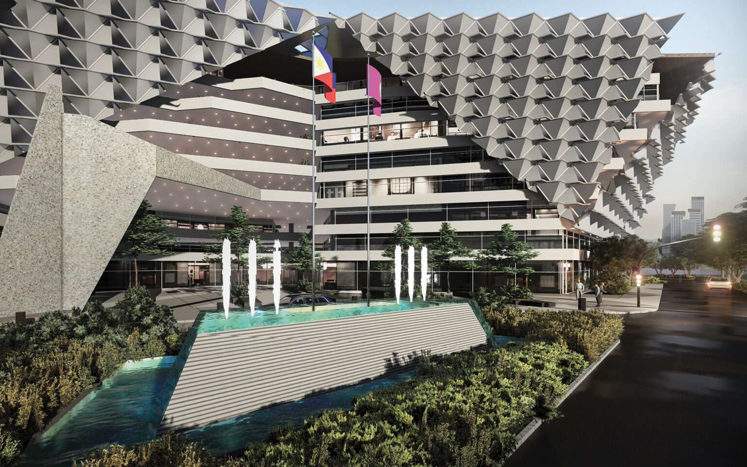 Modern Office Building Design in BGC by Fulgar Architects